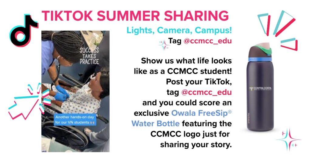 TikTok Summer Sharing - Contra Costa Medical Career College