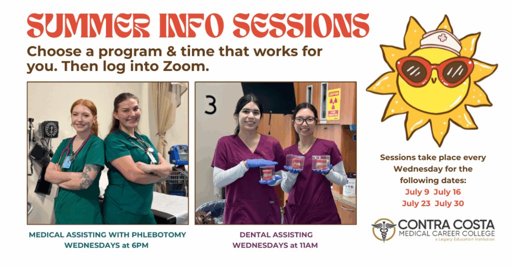 Summer Info Sessions - Contra Costa Medical Career College